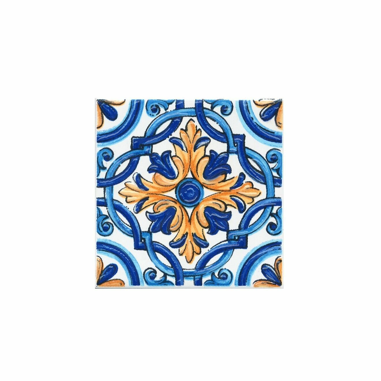 Керамическая плитка KERAMA MARAZZI STG/A490/1146H Вставка Капри майолика 9,8x9,8x7 Цена за 1/шт