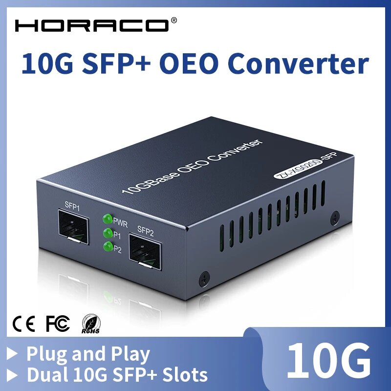 HORACO ZX-XG0200-SFP Медиаконвертер, EU Adapter