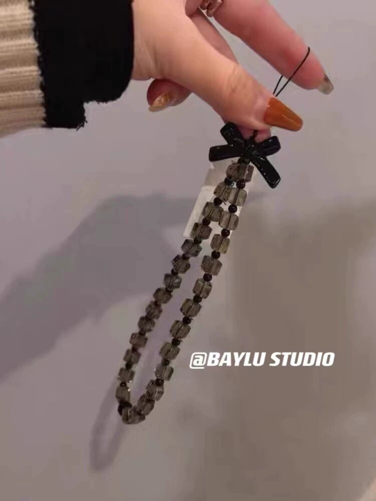 Модная черная бабочка сахарный кубик кристалл браслет для смартфона - Baket ретро стиль новинка 2024