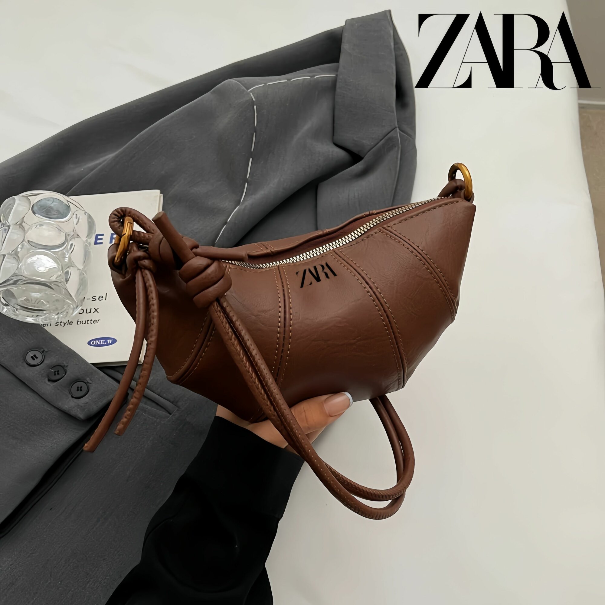 Zara Сумка мешок, на плечо через плечо сумка-мешок