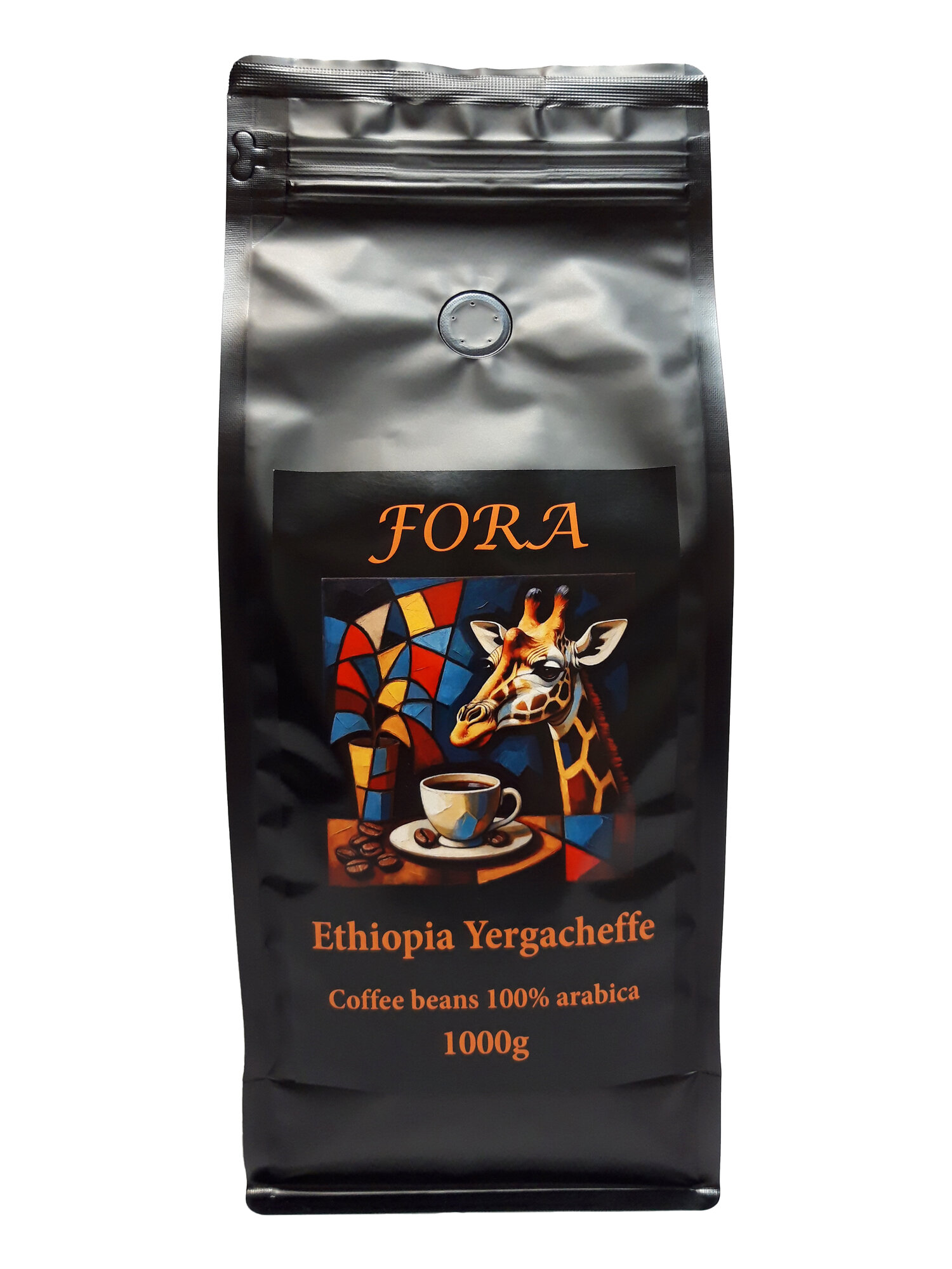 Кофе в зёрнах Эфиопия Иргачефф 1 кг. Арабика 100% / FORA COFFEE