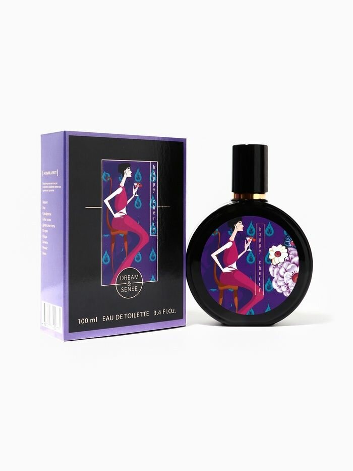 Туалетная вода Delta Parfum Dream&Sense Happy Cherry, женская, объем 100 мл