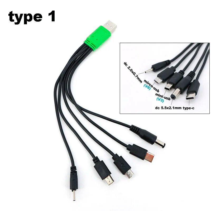 USB адаптер 5 в 1 Type 1