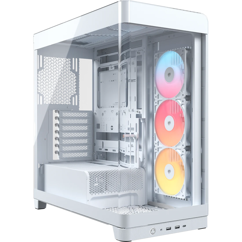 Корпус Corsair Frame 4500X RS-R ARGB, Midi-Tower, белый, 3×120 мм ARGB reverse fans, USB-A 3.2 (2 шт.), USB 3.2 Type‑C