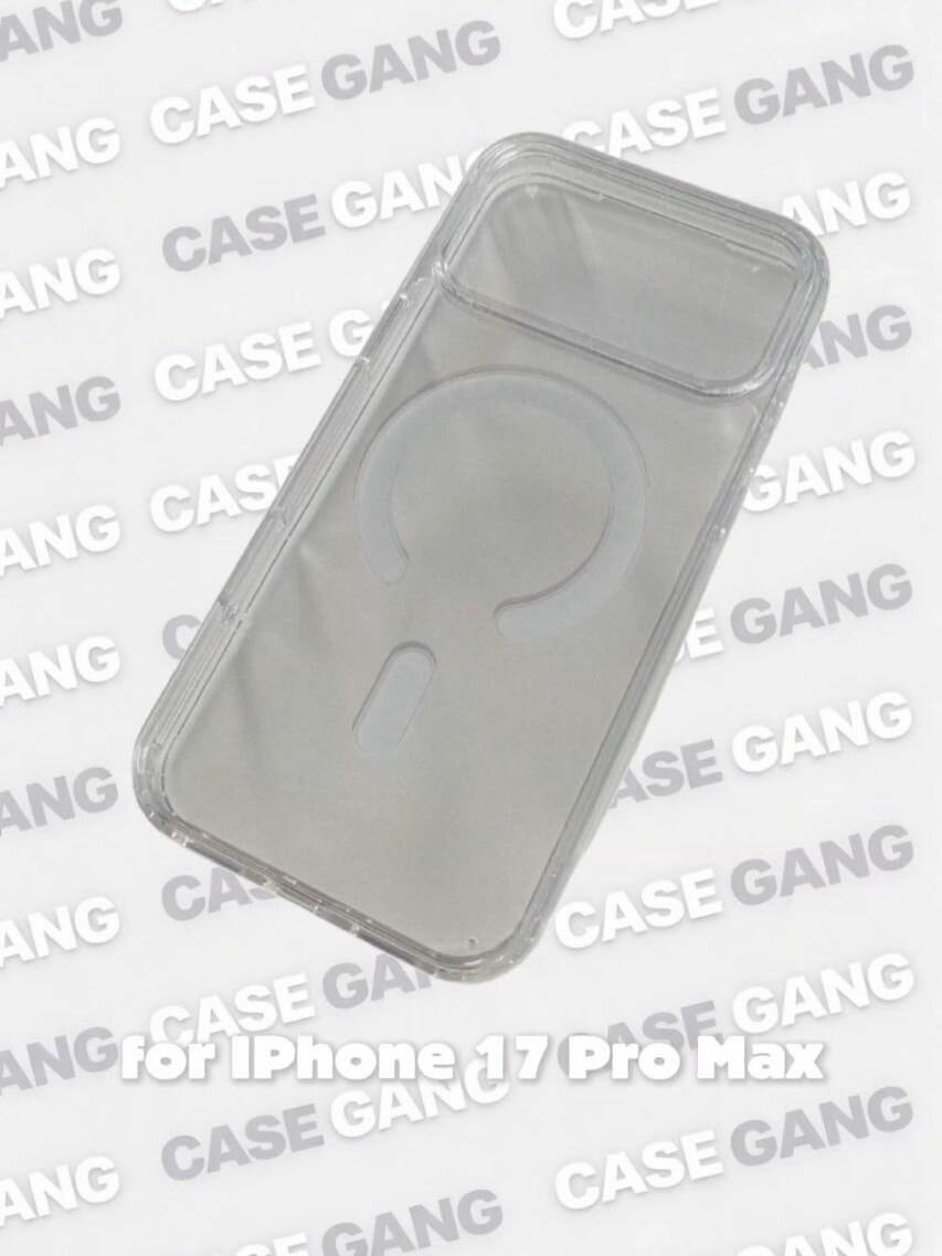 Чехол для iPhone 17 Pro Max прозрачный с mag safe