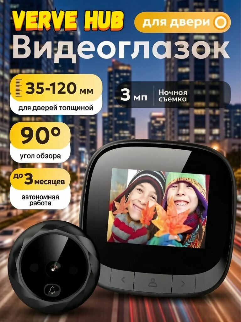 Камера в глазок двери с монитором