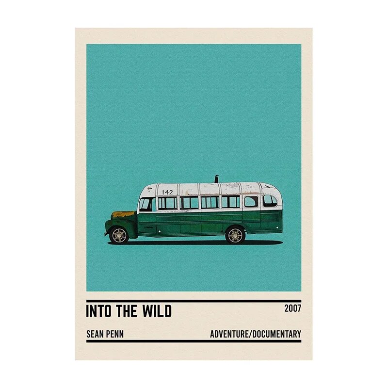 Постер "Into the Wild" 50x70см, темно-зеленый, F0045-6