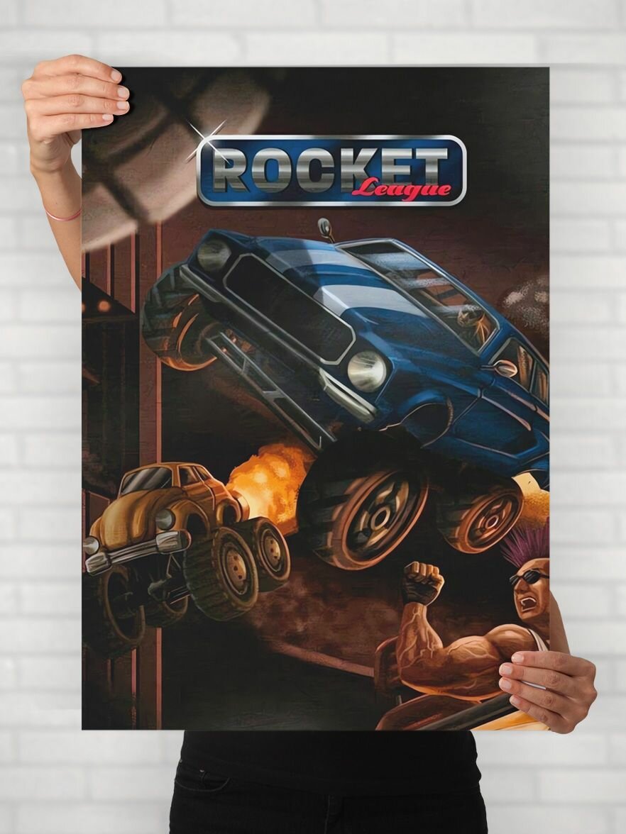 Плакат на стену для интерьера Рокет Лига (Rocket League 9) - Постер по игре формата A1 (61x84 см)