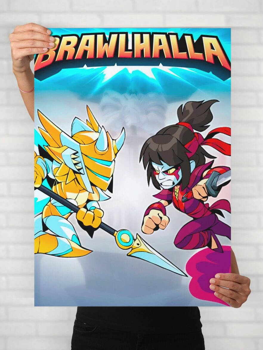Плакат на стену для интерьера Бравлхалла (Brawlhalla 1) - Постер по игре формата A2 (42x61 см)