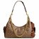 Сумка Coach Pocket, фактура тиснение, brown