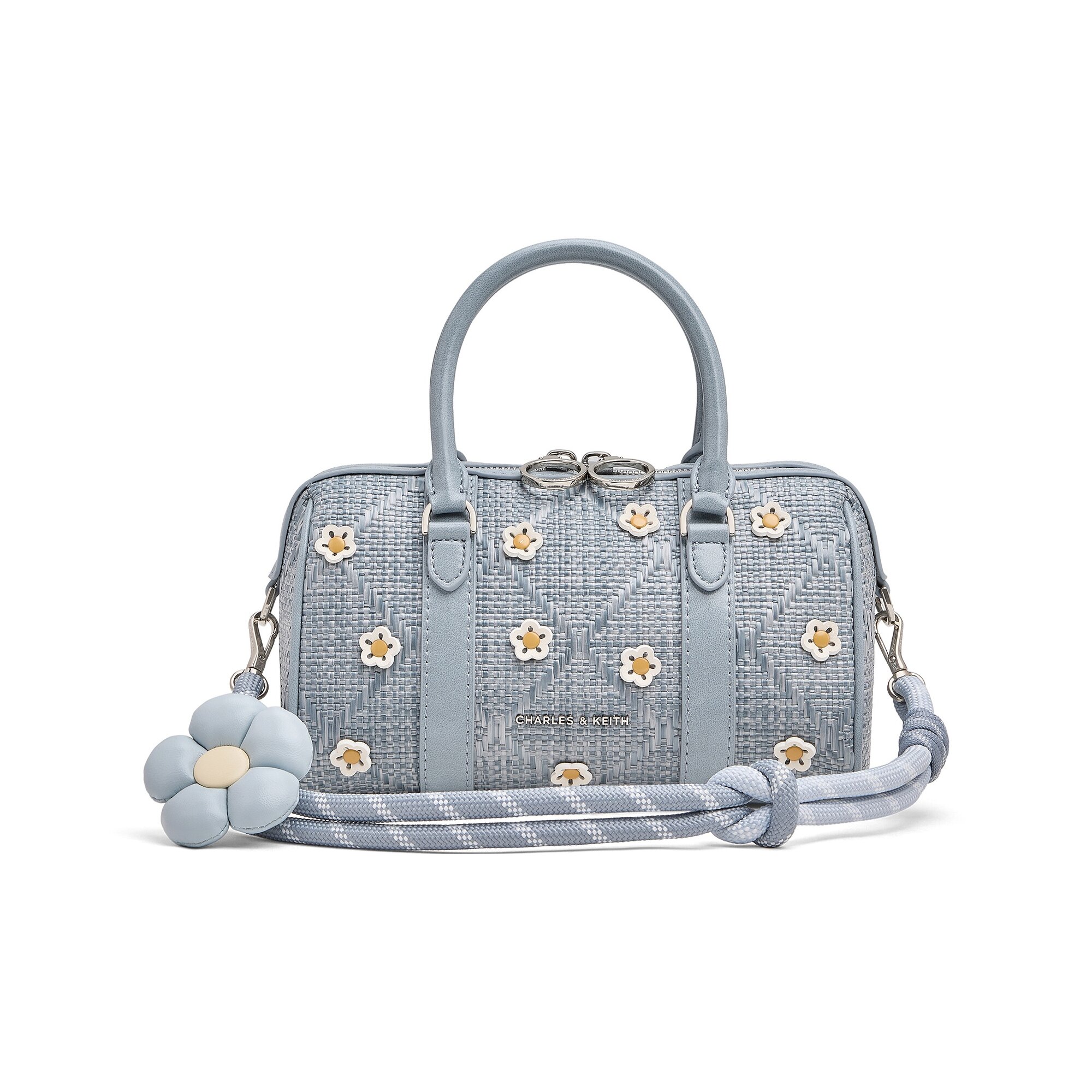 Сумка CHARLES & KEITH, фактура плетеная — фото 1