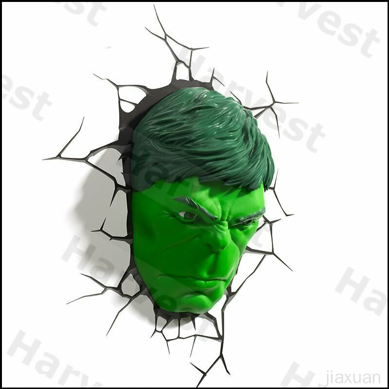 Качественный ретро ночник прикроватный с 3D эффектом от MARVEL для декора стен