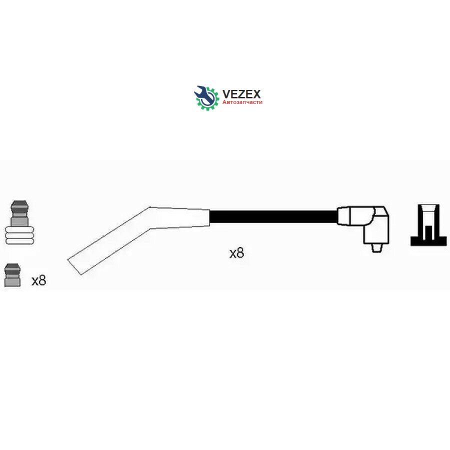 NGK-NTK 7078 Провода высоковольтные, комплект