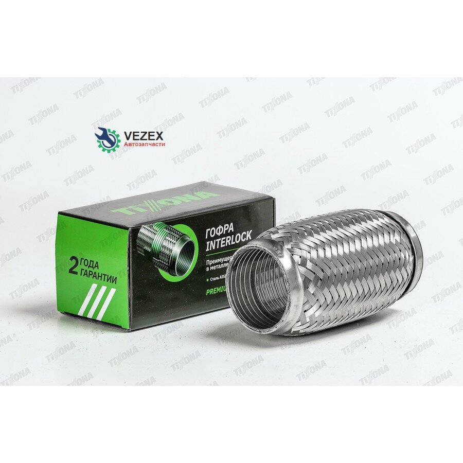 TIXONA P60150 Труба гофрированная (сталь 304 с внутренним металлорукавом) 60/150 P60150