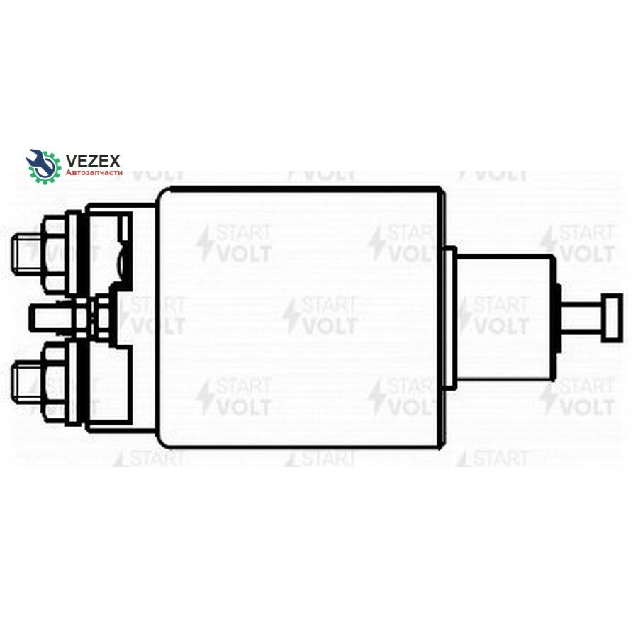 STARTVOLT VSR1504 Реле втягивающее стартера для а/м Opel Astra G (98-)/Vectra B (95-) 1.6i (VSR 1504)