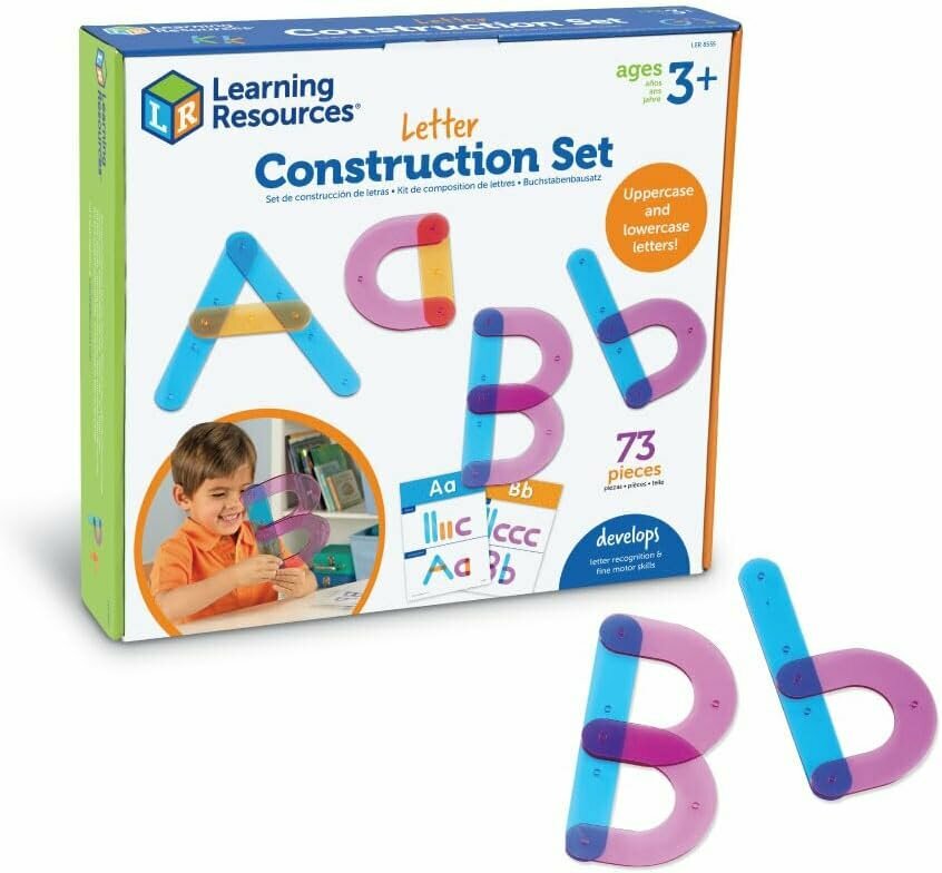 Развивающая игрушка Learning Resources - Набор для конструирования букв Letter Construction Activity Set, 73 эл. - LER8555