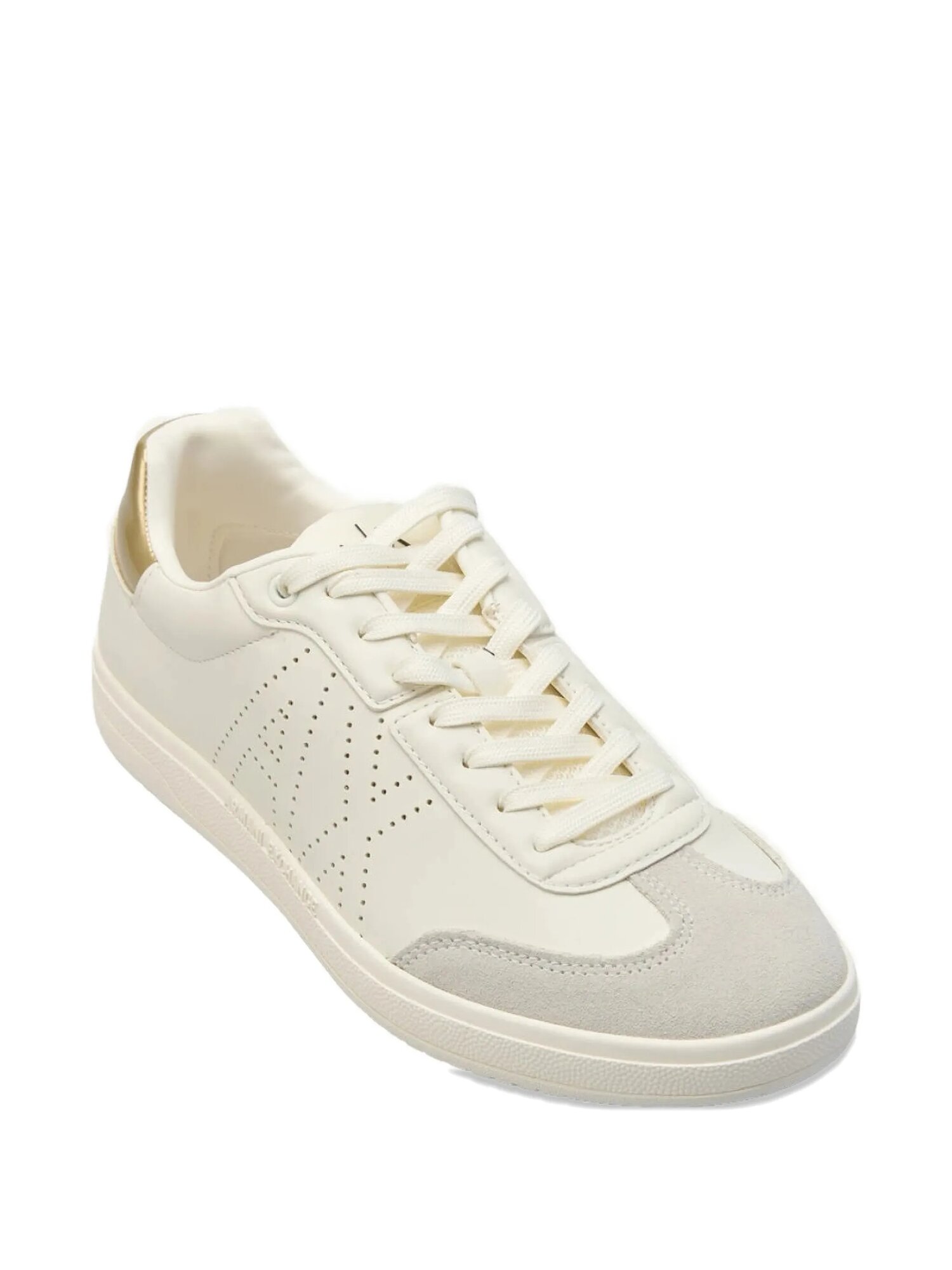Кроссовки Armani Exchange Perforated-logo sneakers, размер 40 — фото 1