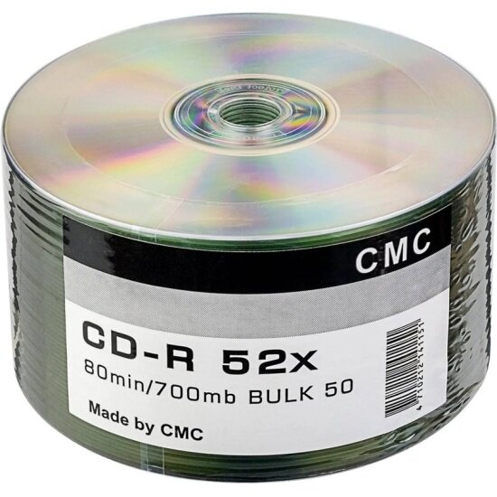 Диск Cmc CD-R 52x Bulk 50 шт (CDRB50)