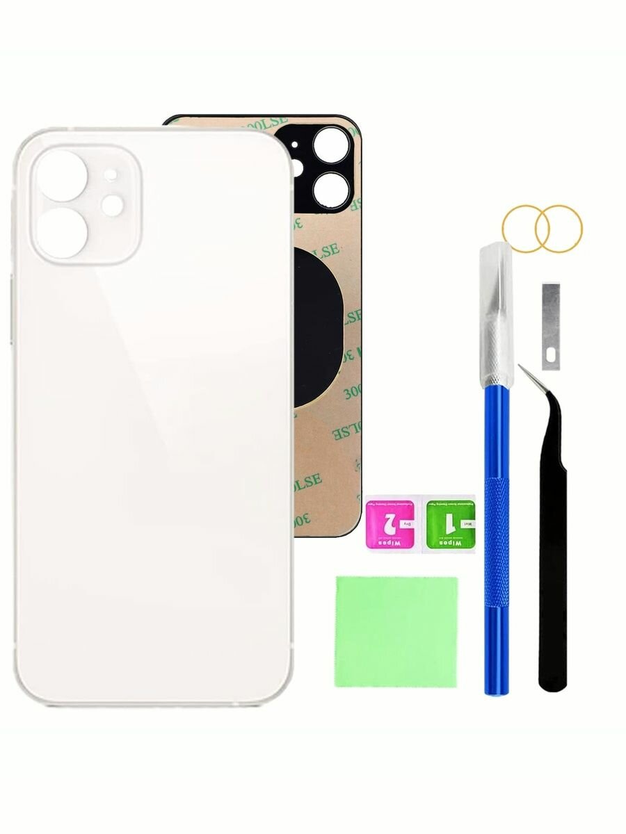 Заднее стекло для iPhone 11 6.1, замена задней панели, комплект с инструментами - Белый