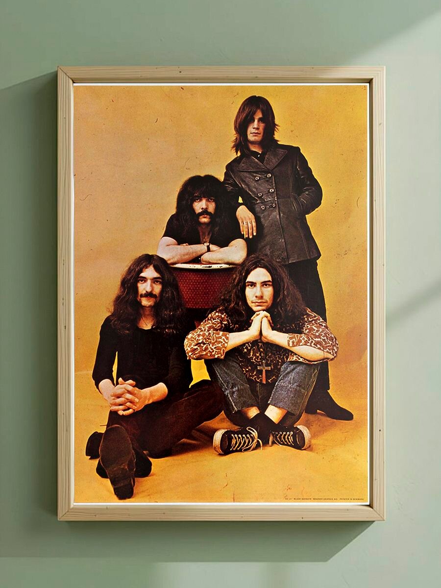 Постер, плакат на стену "Black Sabbath / Блэк Саббат Рок Группа" 42 см х 29,7 см (А3)