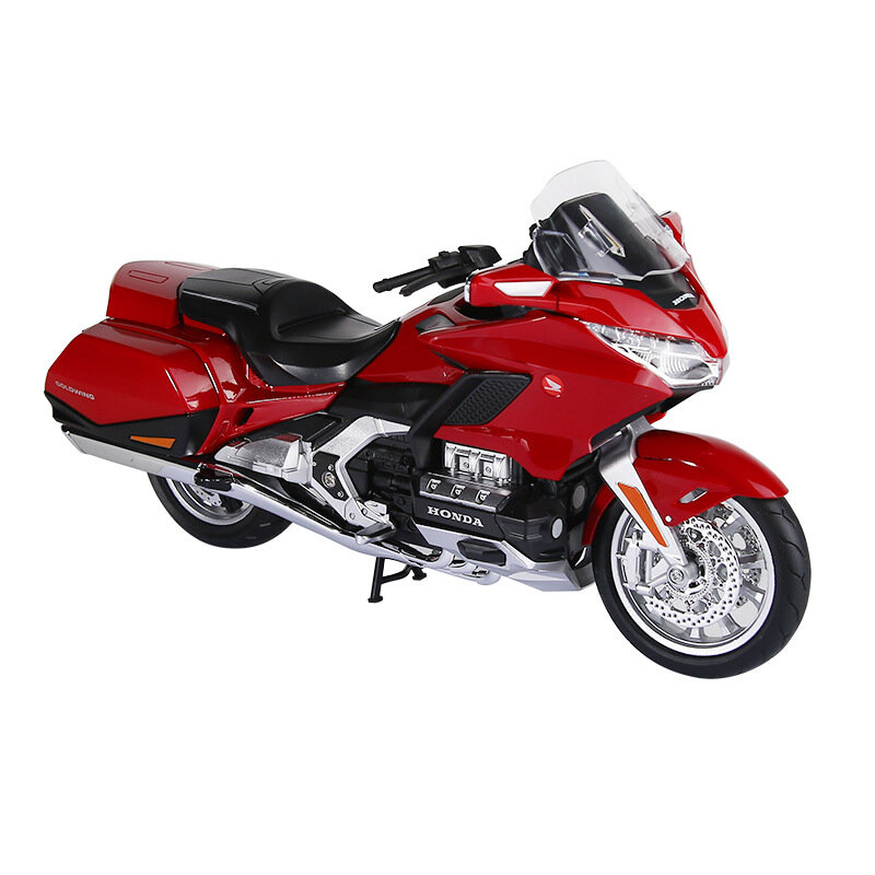 Модель мотоцикла Honda Gold Wing CL1800 масштаб 1:9, металлическая игрушка со звуком и светом для коллекции и игры