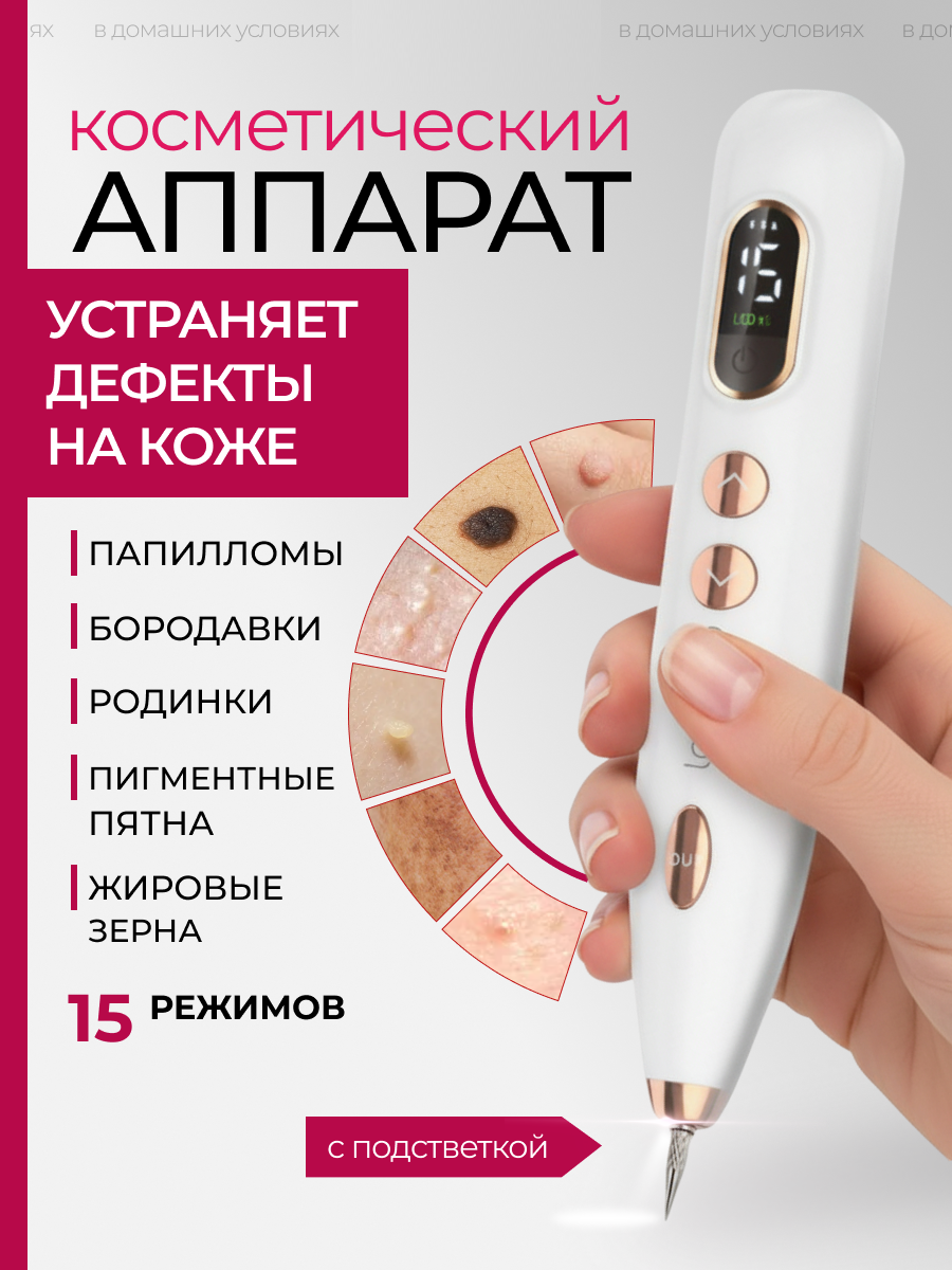 Косметологический аппарат Laconico для удаления бородавок, папиллом и веснушек, 1шт