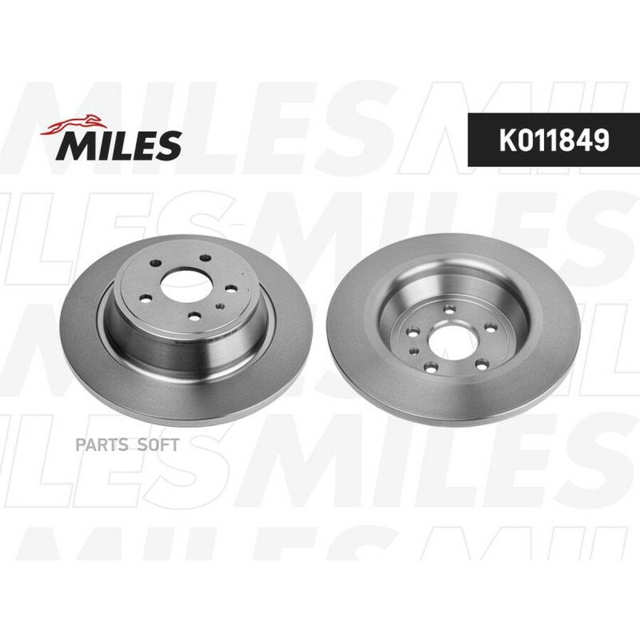MILES K011849 Диск тормозной FORD KUGA 13-/MONDEO 14- задний D 316мм. ()
