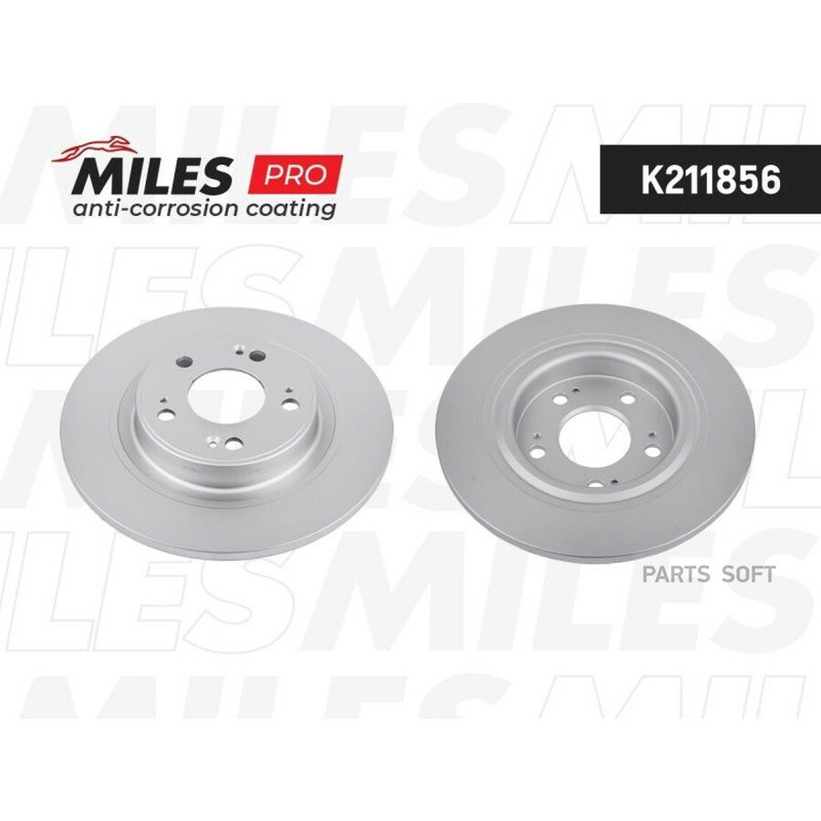 MILES K211856 Диск тормозной HAVAL JOLION- задний (с антикоррозионным покрытием) ()
