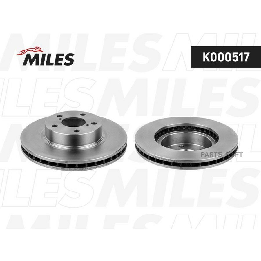 MILES K000517 Диск тормозной SUBARU IMPREZA 1.6-2.0 92-/LEGACY 1.8-2.2 89-99 передний ()
