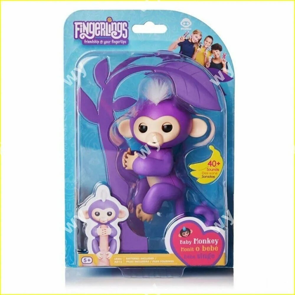 Интерактивная игрушка Fingerlings Baby Monkey от WowWee с движением головы и воспроизведением звуков предлагается в эксклюзивном варианте-bang