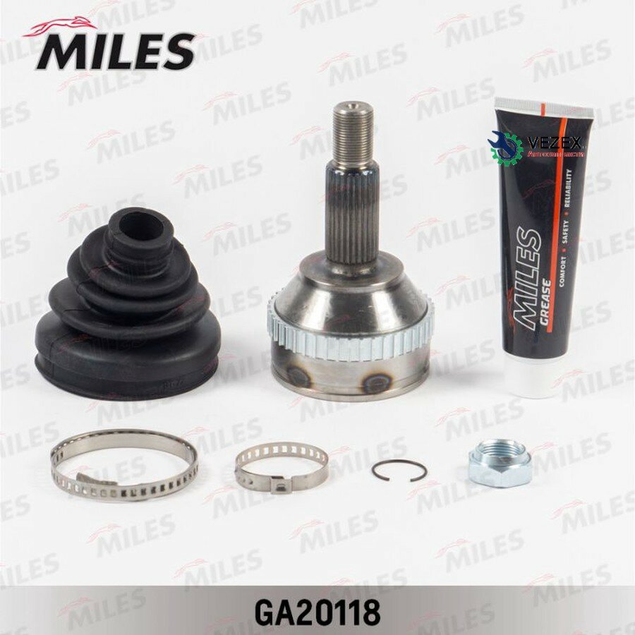 MILES GA20118 ШРУС наружный FORD MONDEO 1.8-2.5 93-00 (С ABS) (GKN 303085) GA20118