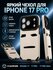 Чехол на Iphone 17 Pro с принтом смайлик белый