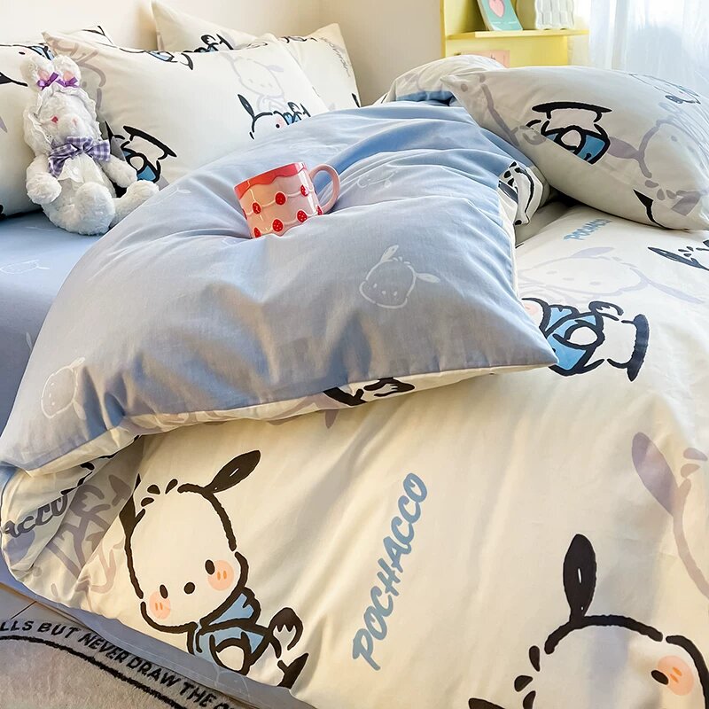 Комплект постельного белья Pacha Dog из чистого хлопка, четыре предмета, полностью хлопковое постельное белье с