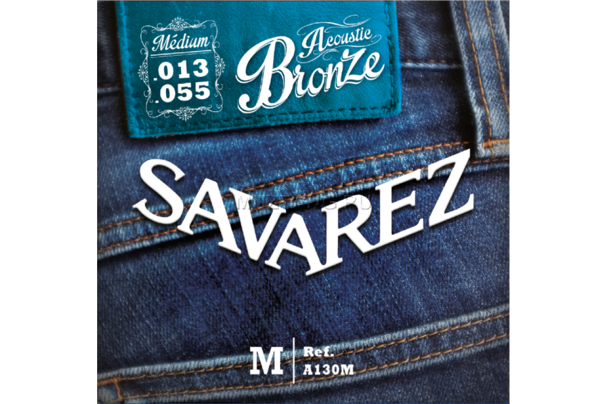 Струны для акустической гитары SAVAREZ A130M Acoustic Bronze .013-.055