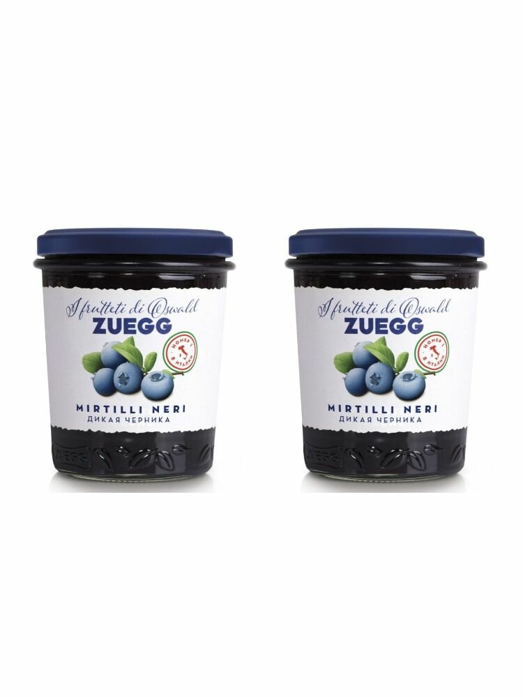 Zuegg Конфитюр черника, 320 г, 2 шт