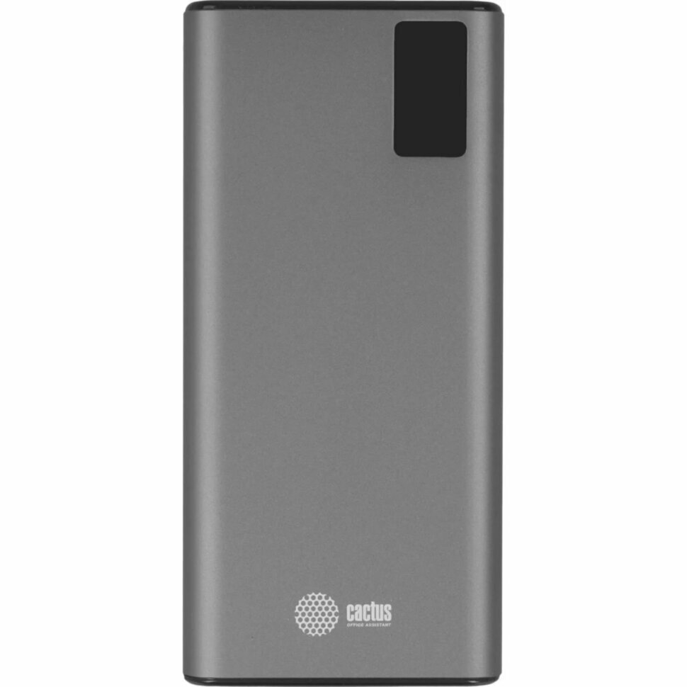 Внешний аккумулятор Cactus CS-PBFSFA-20000 20000mAh 4.5A 2xUSB-A/USB-C сер, 2205872