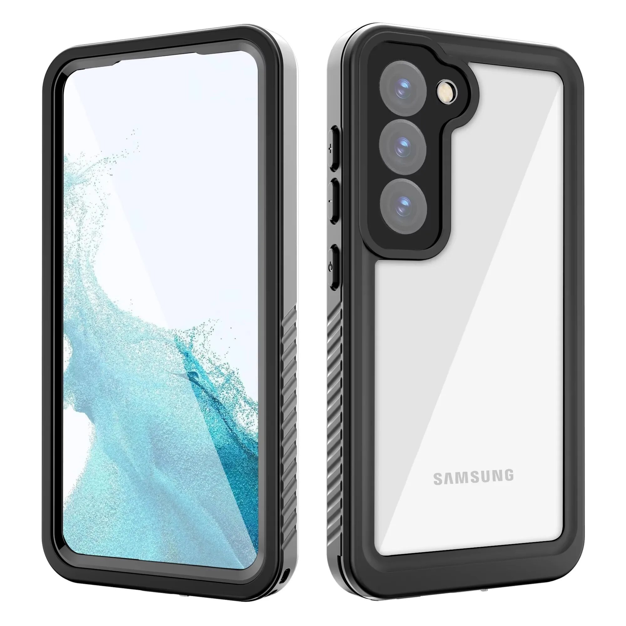Водонепроницаемый чехол Samsung Galaxy S23, IP68, прозрачный