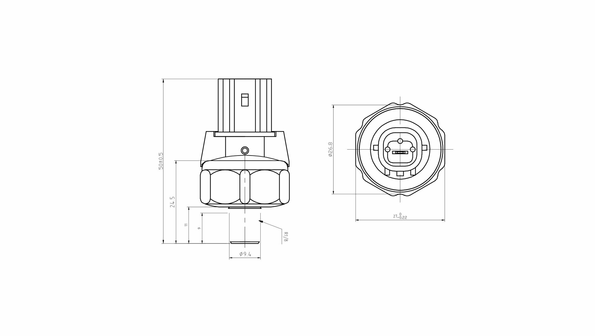 Датчик давления масла Nissan Qashqai (J10) 07-, Renault Laguna III 08-, Infiniti FX (S50) 02-