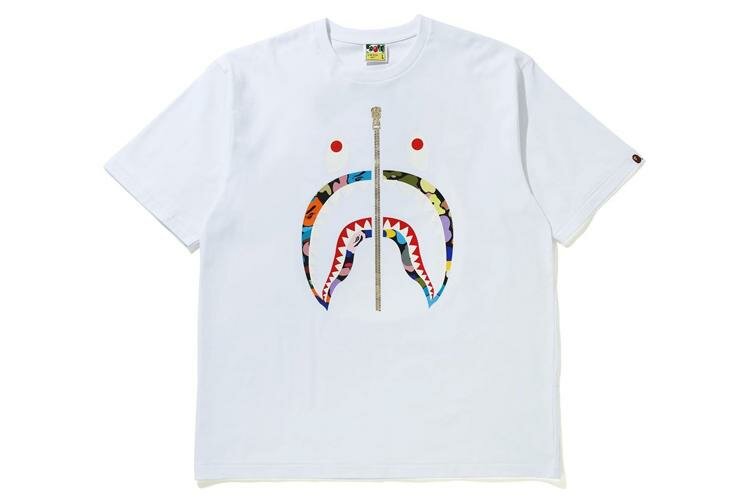 Футболка Bape Multi Camo Shark
