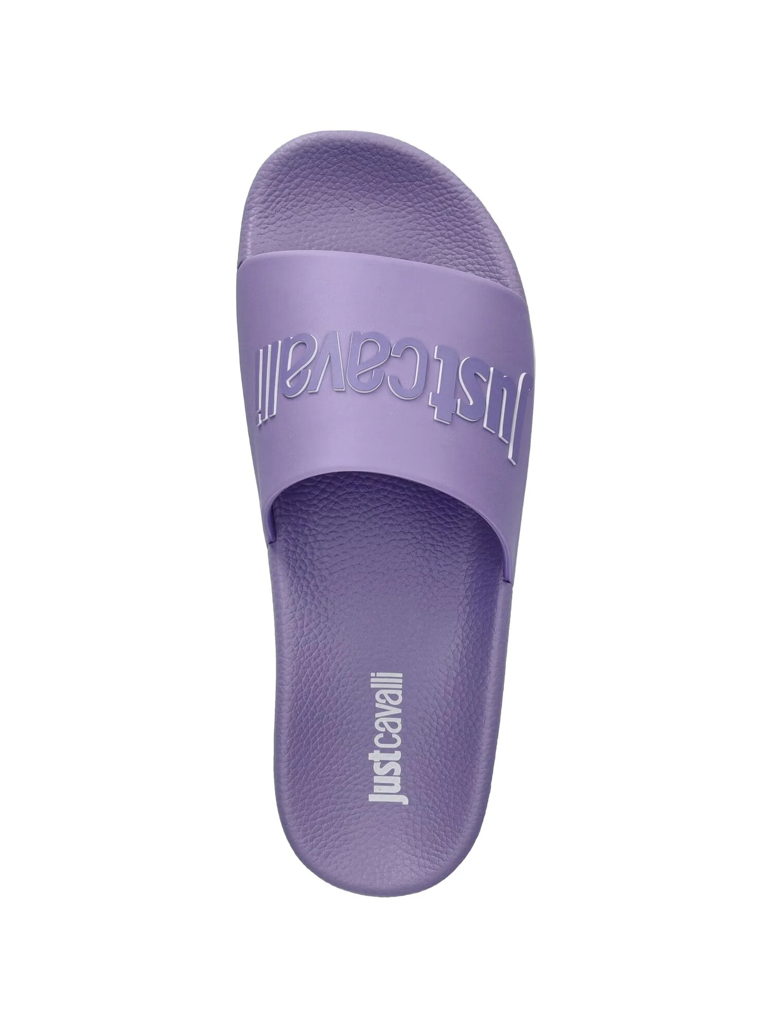 Шлёпанцы Just Cavalli Logo-embossed slides, размер 37, purple — фото 1