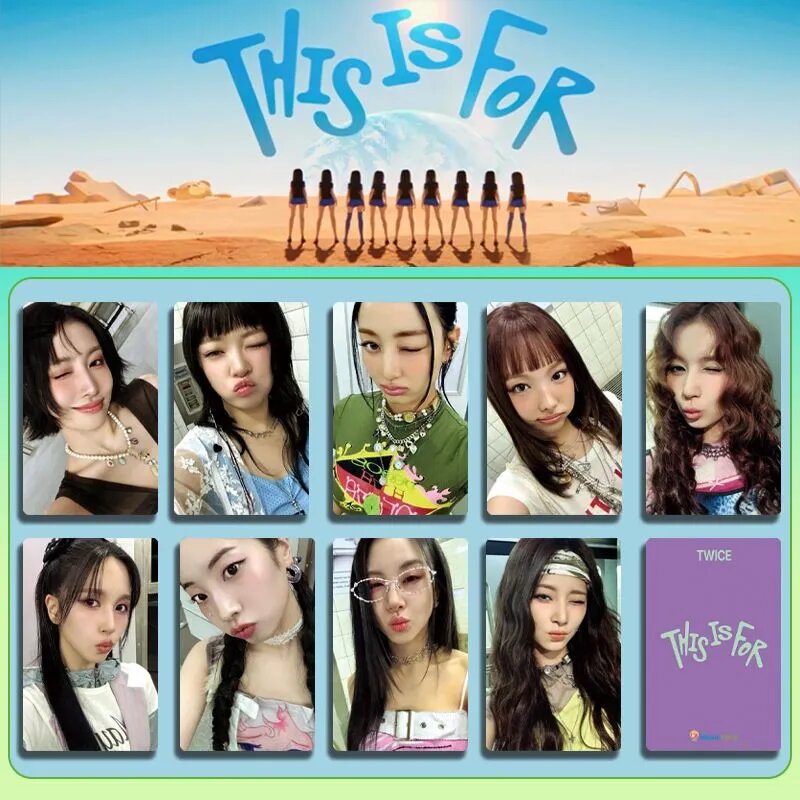 Twice Карточкиk-pop карточки коллекционные Коллекционная карточка 54 * 86 мм 9 шт