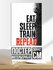 Постер на стену Eat sleep train repeat
