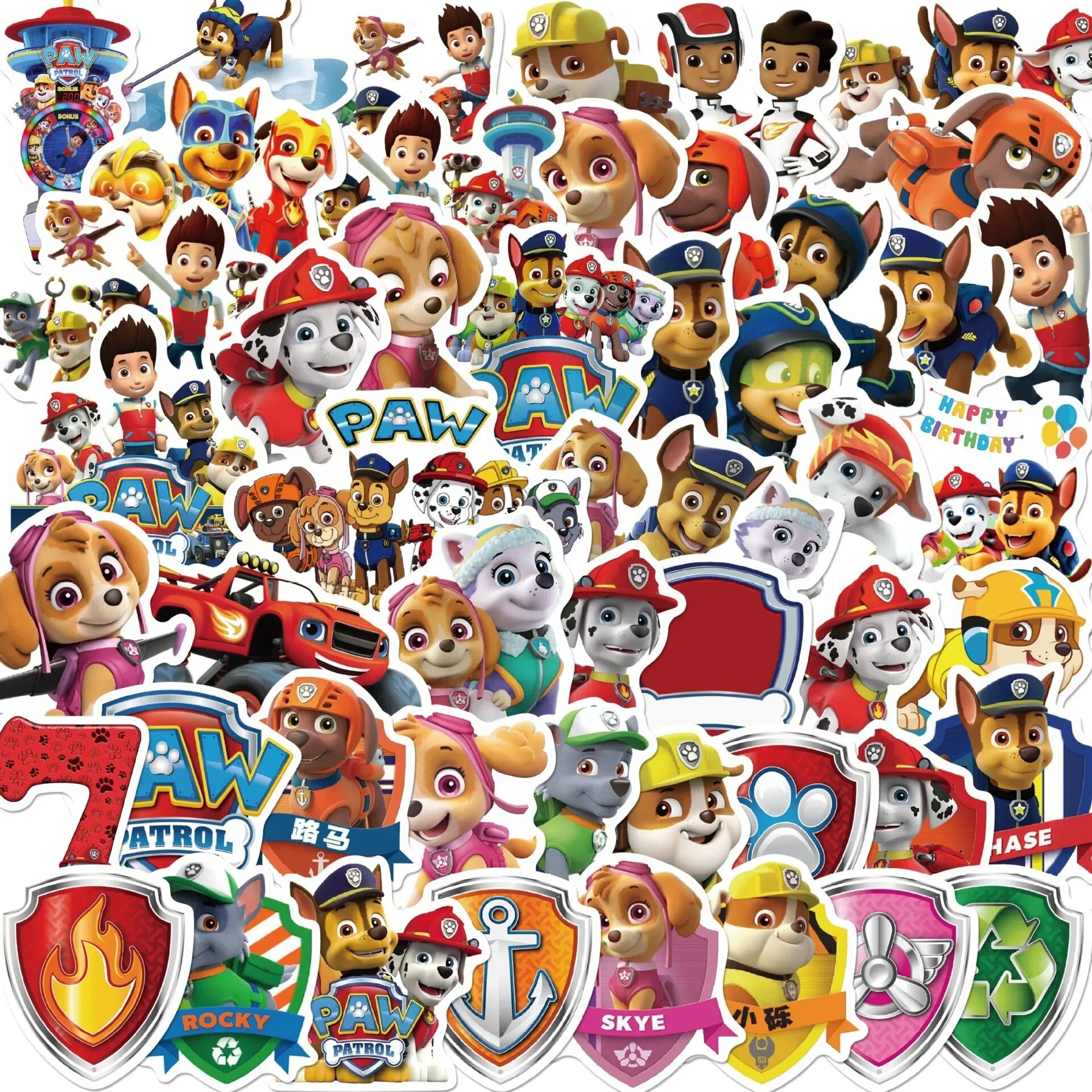 50 шт. Наклейки PAW Patrol