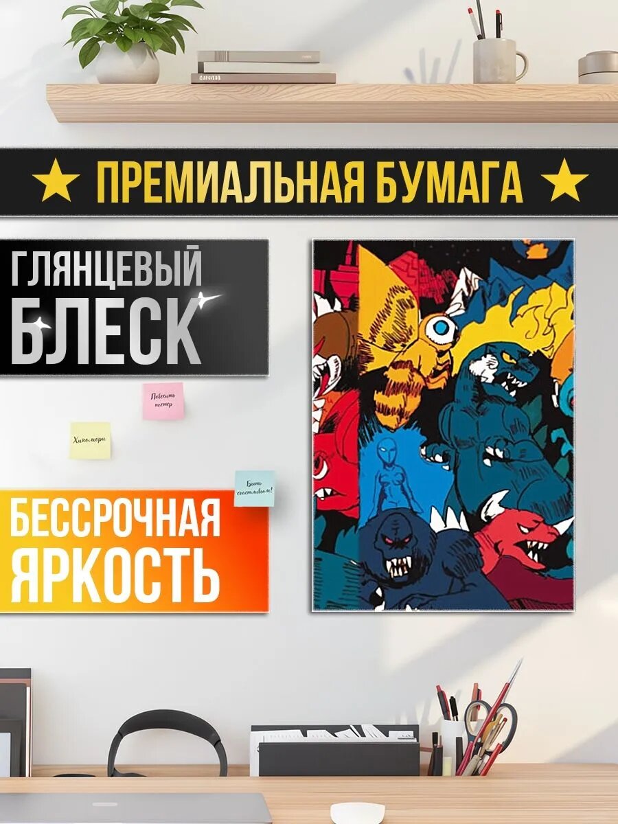 Постер на стену Годзилла — фото 1