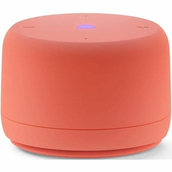 Яндекс Станция Лайт 2 коралловая, колонка с Алисой, 6Вт, Wi-Fi, BT5.0, дисплей с часами