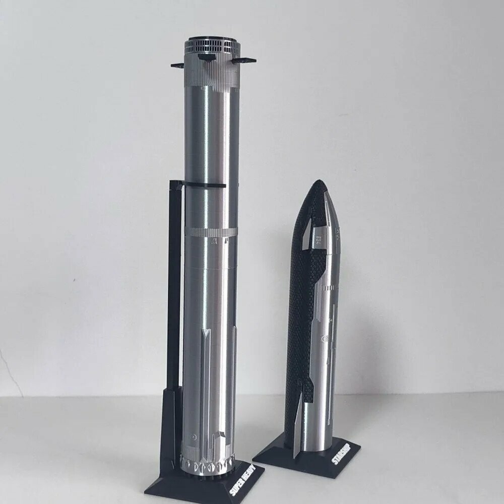 Модель ракеты Starship S24 с изоляционной плиткой spacex model toy