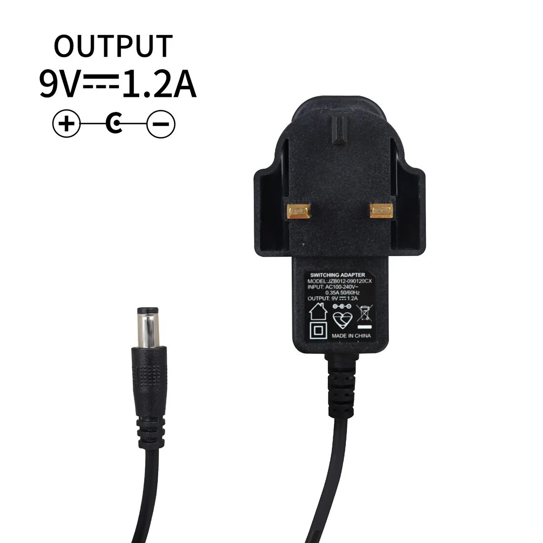 Блок питания 9V 1.2A UK Plug