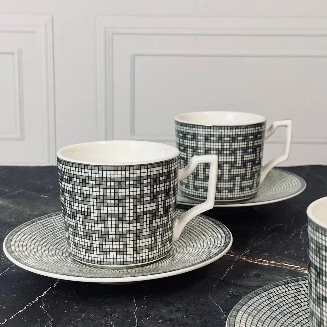 Чайный набор на 6 персон 240мл Фарфор 244-081 118-244-081