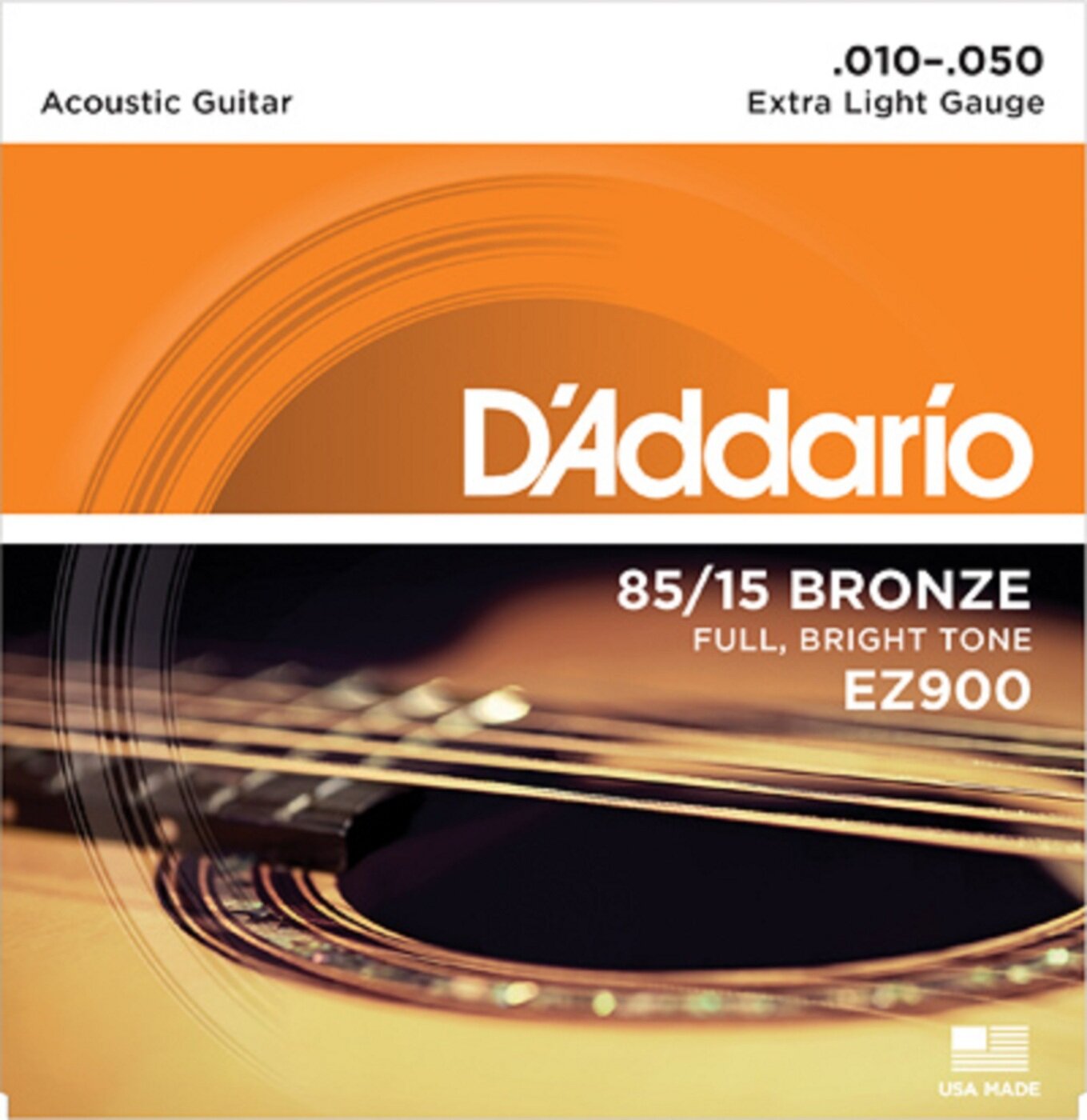 Комплект струн для акустической гитары D'Addario EZ900