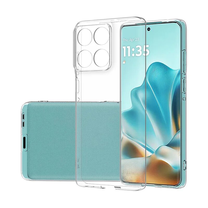 Простой тонкий мягкий прозрачный чехол из TPU для Motorola Edge 70 Fusion Edge70Fusion Plus 5G